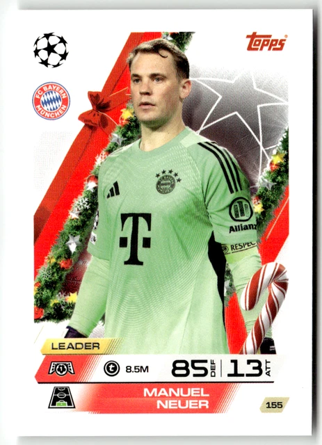 TOPPS MATCH ATTAX CL 2025-26 No. 155 Manuel Neuer Christmas Special EUR 2,49 - PicClick DE