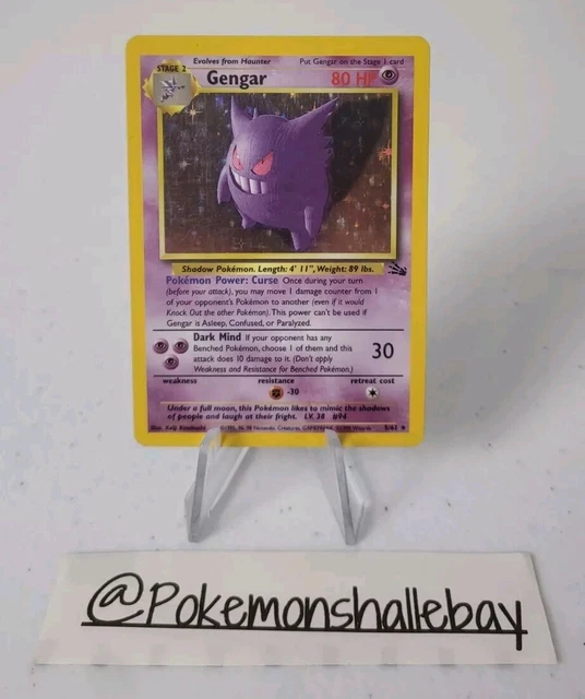 GENGAR 5/62 - Fossil Set WOTC *MP-LP* Holo Pokemon Card *Free Tracked Postage* $79.99 - PicClick AU