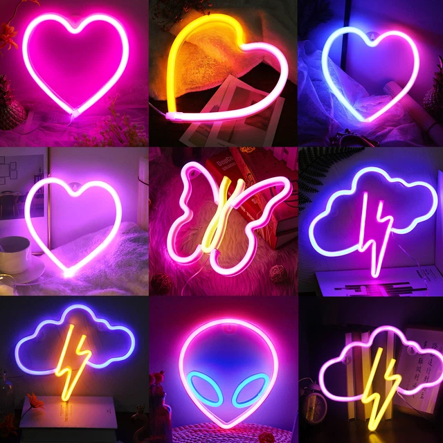 LED NEON LIGHTS Sign Wall Light Up Signs for Bar Club Wedding Xmas ...