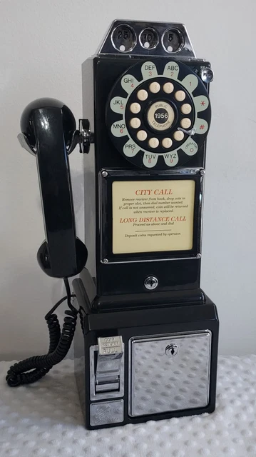 VINTAGE THOMAS MODEL 1956 Collector's Edition Public Coin Pay Phone ...