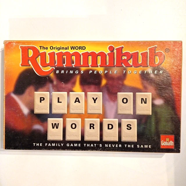 VINTAGE ORIGINAL WORD Rummikub Goliath Board Game 1995 Complete Letters ...