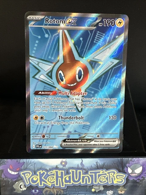 POKÉMON TCG ROTOM EX 111/094 Phantasmal Flames Full Art Ultra Rare NM ...