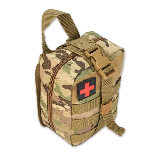 OUTDOOR SURVIVAL MILITARY First Aid Bag Climbing Emergency Pouch REL £ ...