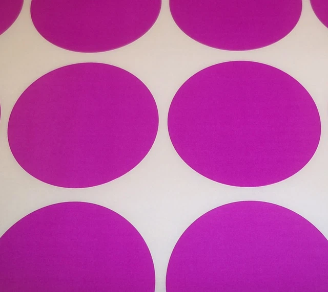 300 VIOLET CLAIR 15mm 1.3cm Code Couleur Poids Rond Stickers Adhésif ...