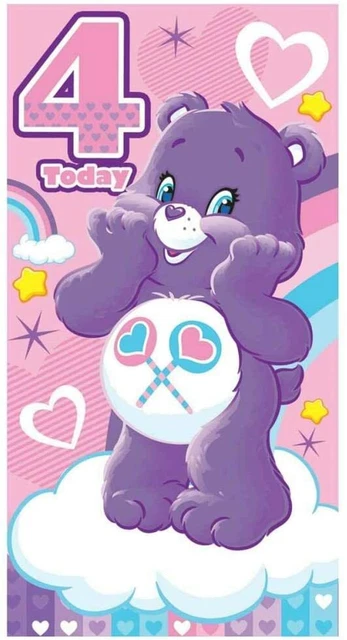 CARE BEARS BIRTHDAY Card - Age 4 birthday card Care Bears £10.77 ...
