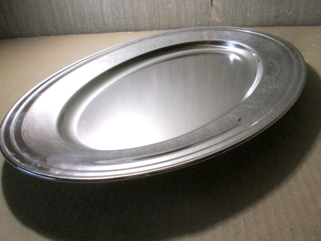 PLAT DE SERVICE oval 40cm Inox Cuisine Art de la Table Cooking Guy ...