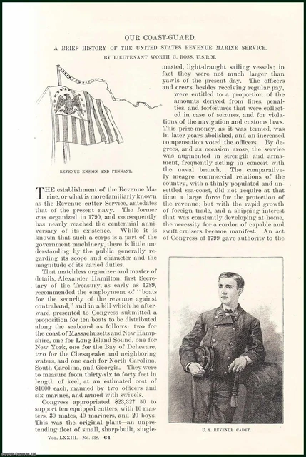 OUR COAST-GUARD : A Brief History Of The United States Revenue Marine ...