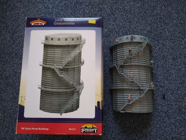 BACHMANN SCENECRAFT OO Scale 00 Low Relief Gasometer Building Boxed ...