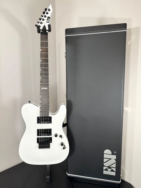 ESP LTD ECLIPSE Custom '87 Electric Guitar Pearl White w/ Hard Case ...