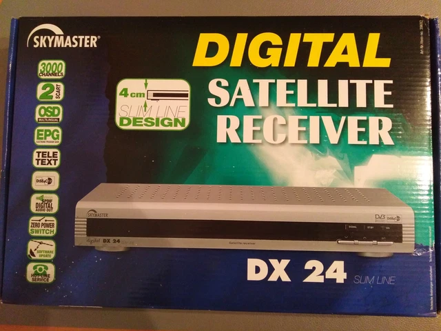 RECEIVER DIGITAL SATELLITE DX 24 Slim Line von Skymaster EUR 8,00 ...