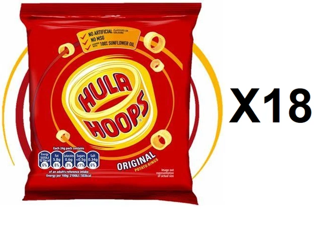 HULA HOOPS ORIGINAL 25g Crisps HP Snacks PACK OF 24 $31.57 - PicClick AU