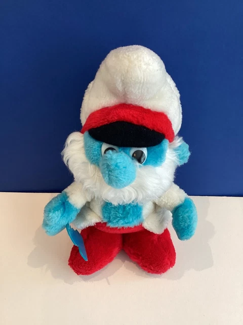 VINTAGE THE SMURFS SMURF SOFT TOY PLUSH 1983 11” rare figure sea ...