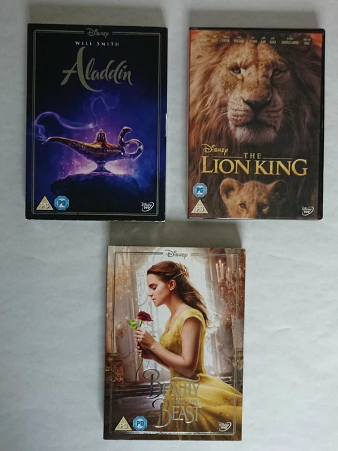 DISNEY DVD BUNDLE/ Aladdin, Beauty & The Beast, The Lion king (Read ...