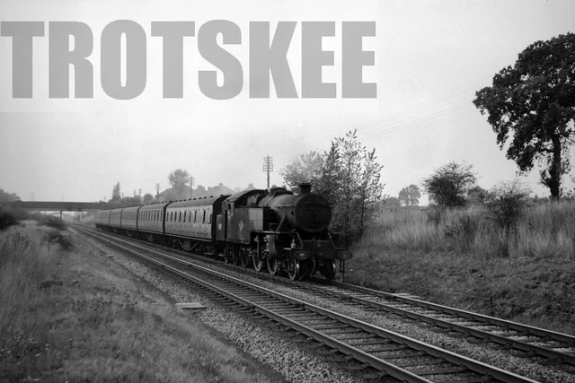 LARGER NEGATIVE BR British Railways Steam Loco 42250 Class 4P Northolt ...