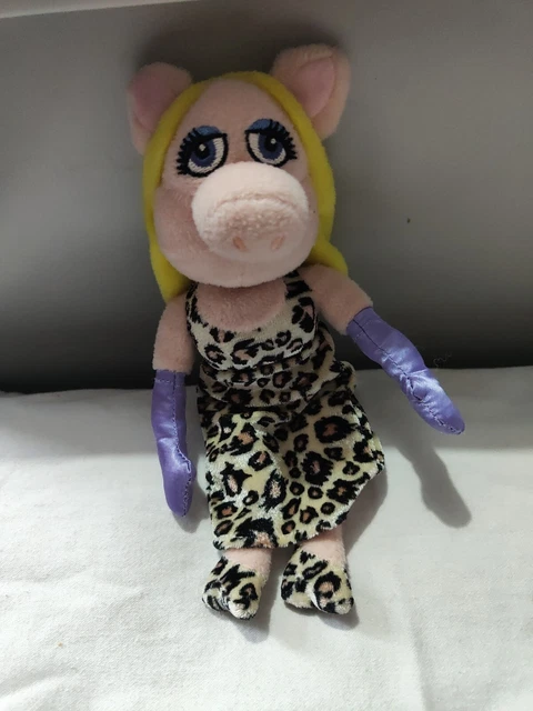 MISS PIGGY SOFT Toy Plush Muppets Leopard Print Dress 9" Posh. Paws £6. ...