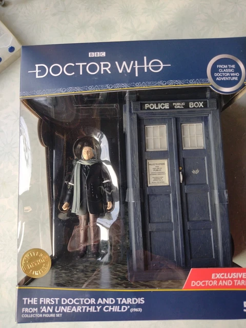 DOCTOR WHO FIGURE First Doctor Unearthly Child Tardis Figure Set - B&M ...