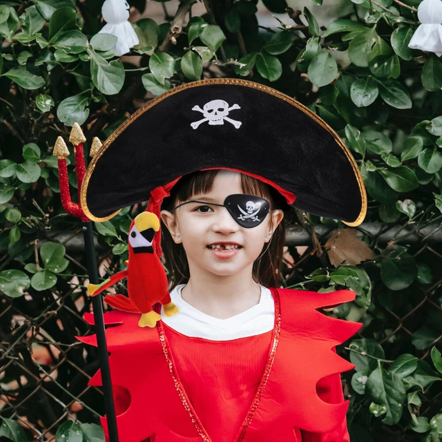 PP COTTON STUFFED Parrot Child Pirate Costume Prop Cosplay Hat Cap $27. ...