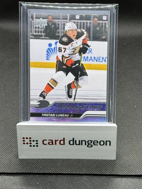 TRISTAN LUNEAU 2023-24 Upper Deck Series 2 Young Guns #480 Rookie Ducks ...