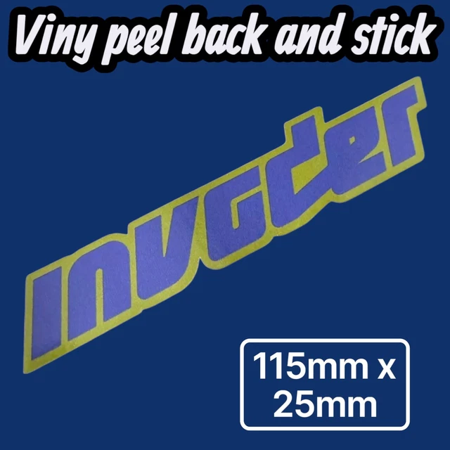 INVADER BMX FRAME Sticker Classic vintage Bike 1980 80s Racing Sport GT ...