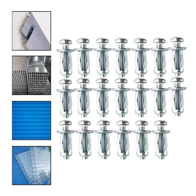 20X M5 M6 Metal Petal Bolt Hollow Metal Wall Nut Suitable For Jack ...