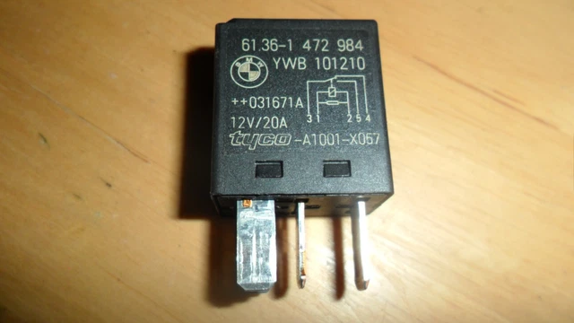 BMW MINI 12V 5 broches relais noir YWB101210 Tyco-A1001-X057 20A EUR 7 ...