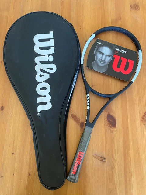 WILSON TENNIS RACKET pro staff 97L - Co-designed by Roger Federer £100. ...