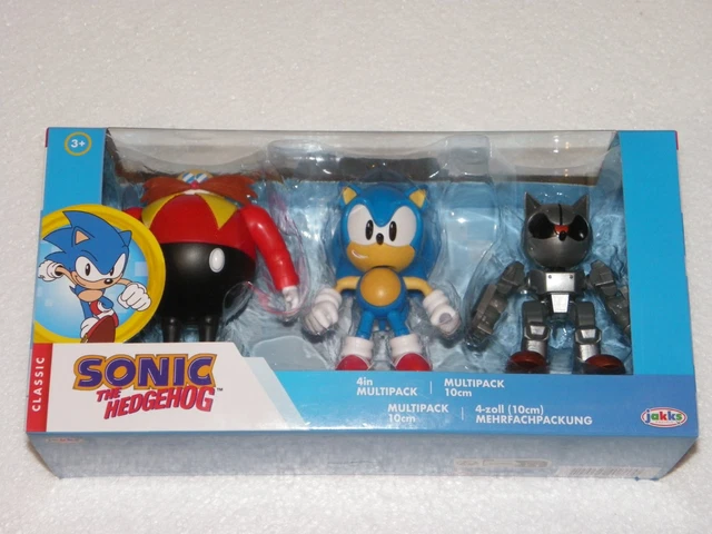 JAKKS CLASSIC SONIC The Hedgehog 2022 - Pack de 3 Figurines, Dr. Eggman ...