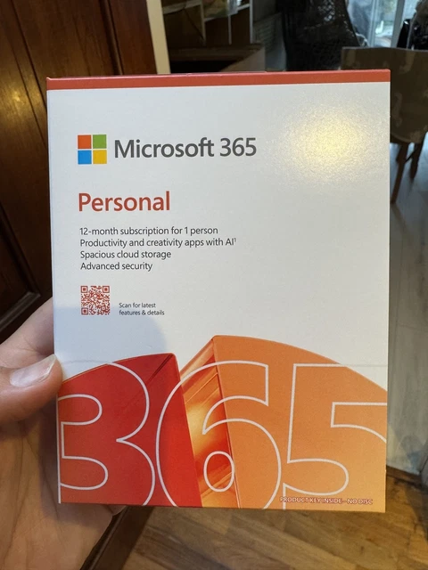 MICROSOFT 365 PERSONAL Office 2025 PC Mac Tablet Phone 1 Year £62.67 ...
