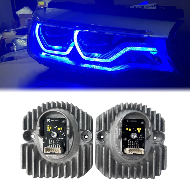 FOR BMW G30 G31 F90 M5 G38 LED BLUE DRL Headlight Module Control ...