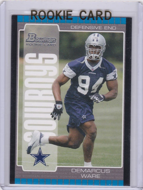 CARTE RECRUE 2005 DeMarcus Ware Bowman Dallas Cowboys Football RC ...