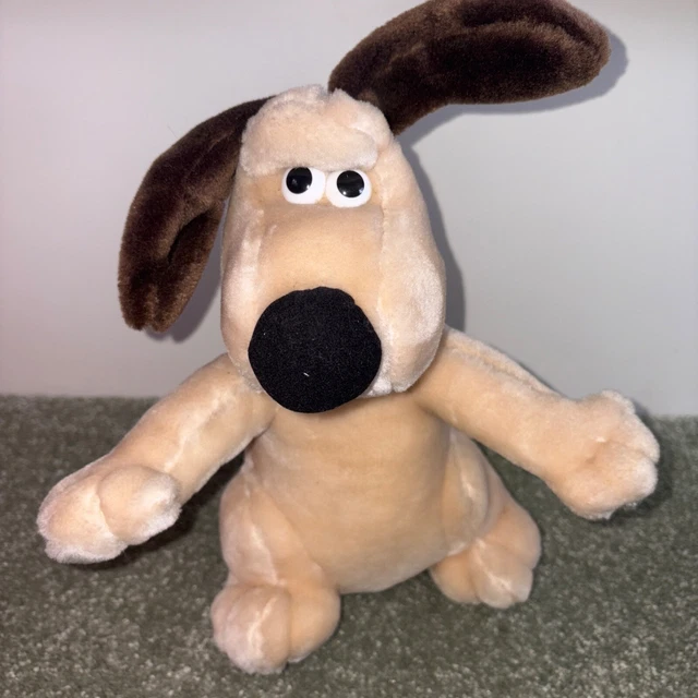 WALLACE & GROMIT GROMIT Plush Soft Toy Teddy Born To Play 1989 VTG £16. ...