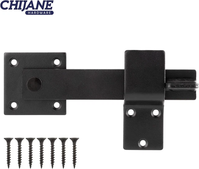 6& HEAVY DUTY Farm Flip Gate Latch,Solid Barn Door Latch Lock Hardware ...