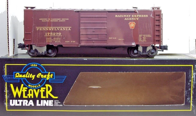 WEAVER O SCALE Ultra Line Prr Pennsylvania Rea Ps-1 Box Car 3 Rail Nos ...