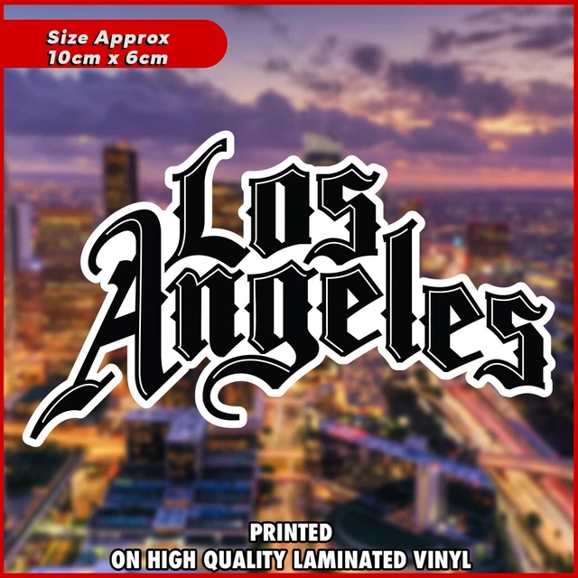 LA LOS ANGELES Sticker Laptop Skateboard Car Ute Truck Mancave Toolbox ...