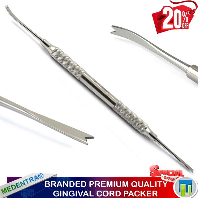 Non-serrated Dental Tool Non-Serrated Cord Packer & Gingival Retraction ...