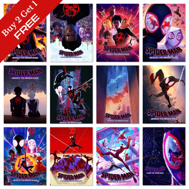 Spider-man Across The Spider-verse Posters Prints Wall Art Movie Film