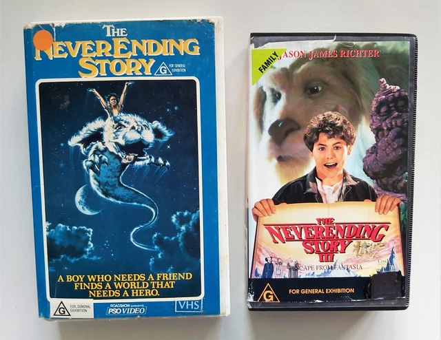 &2X THE NEVER Ending Story. Part 1 and 2" Lot 20. Children's "VHS MOVIE ...