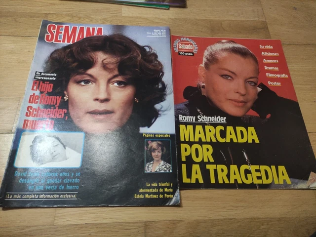 ROMY SCHNEIDER 1981 2 RARE Spanish Magazines! Special Collectibles! EUR ...