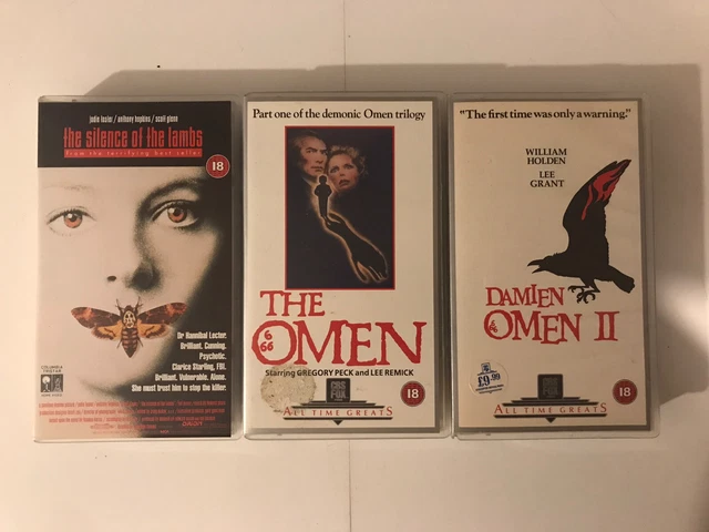 THE OMEN, OMEN Ii, Silence Of The Lambs Vhs Bundle (Free P&P) £10.00 ...