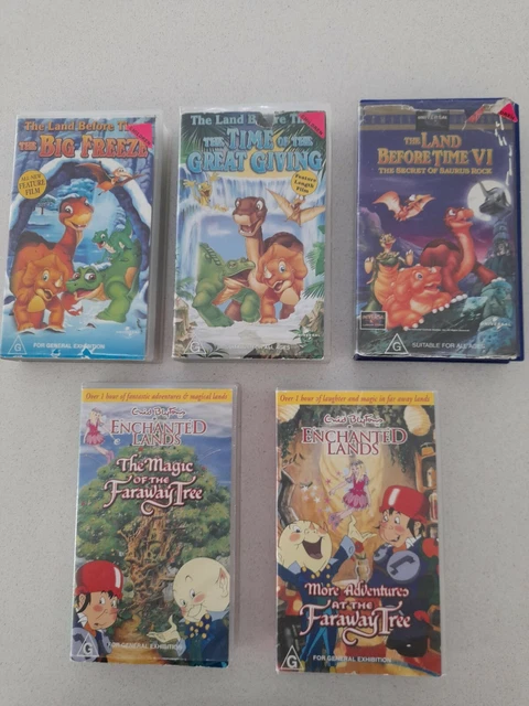 5 X BUNDLE: The Land Before Time x 3, The Magic Faraway Tree x 2 - VHS ...