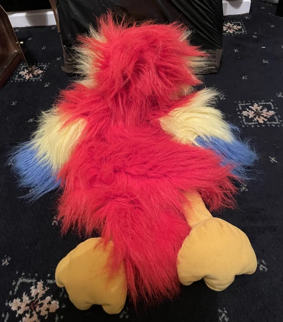 THE PUPPET COMPANY Red Parrot Macaw Bird Squawk Hand Puppet Soft Toy 17 ...