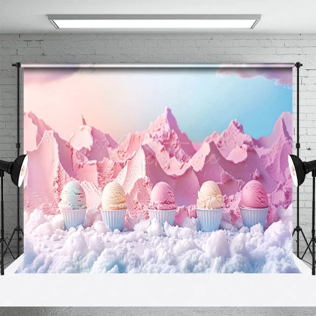 APERTUREE ICE CREAM Fairy Tale World Summer Cake Smash Backdrop $34.44 ...