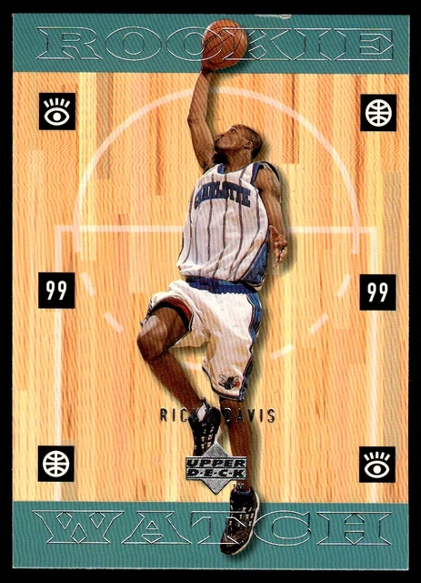 1998-99 CARTE BASKETBALL Ricky Davis Rookie Charlotte Hornets #330 EUR ...