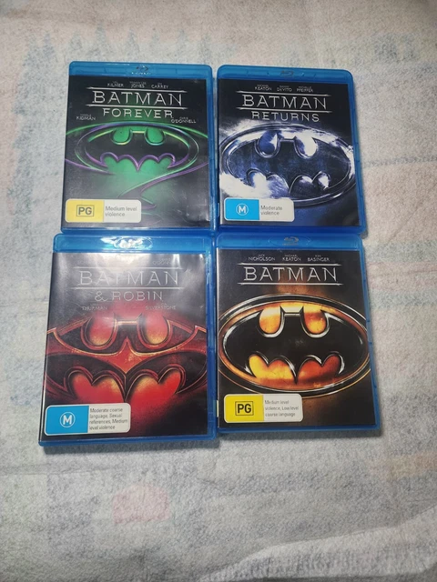 BATMAN / BATMAN Returns / Batman Forever / Batman & Robin Blu ray Movie Set £23.51 - PicClick UK