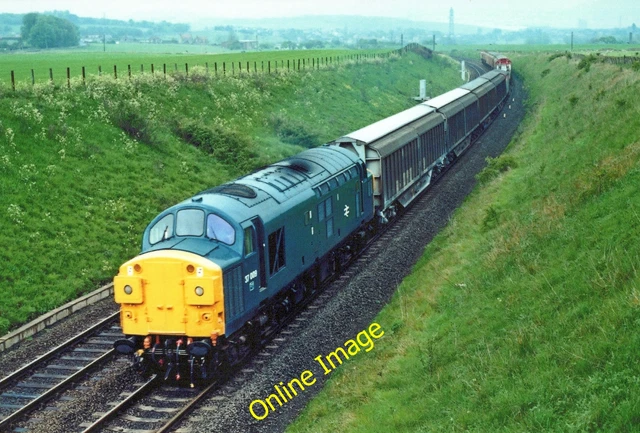 RAILWAY PHOTO 6X4 Class 37 37009 BR Blue Freight at Russell Mains c1984 ...