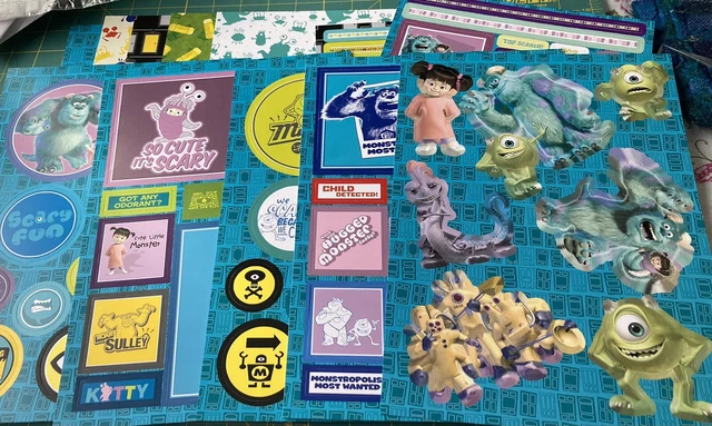 DISNEY MONSTERS INC A4 Die Cuts And Patterned Paper 12 Sheets £5.00 ...