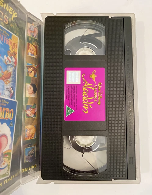 ALADDIN - ORIGINAL Walt Disney Classic VHS Video Tape Film Pre-Owned ...