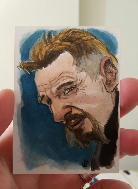 BATMAN RA'S AL Ghul (Liam Neeson) Sketch Card By Jason Potratz & Jack ...