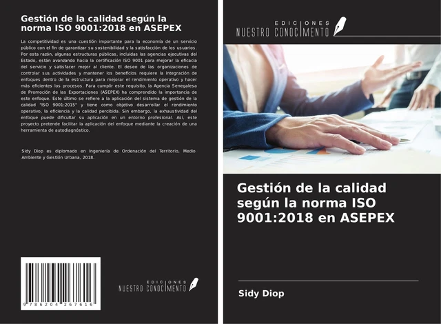 GESTIÓN DE LA calidad según la norma ISO 9001:2018 en ASEPEX | Sidy Diop | Buch EUR 36,95 ...