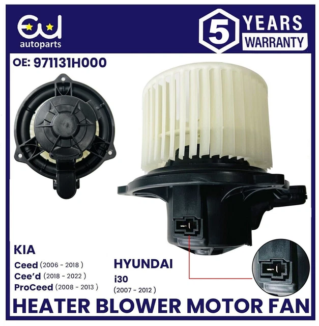 HEATER BLOWER MOTOR Fan For Hyundai I30 Fd Kia Ceed Ed 1.4 1.6 2.0 ...